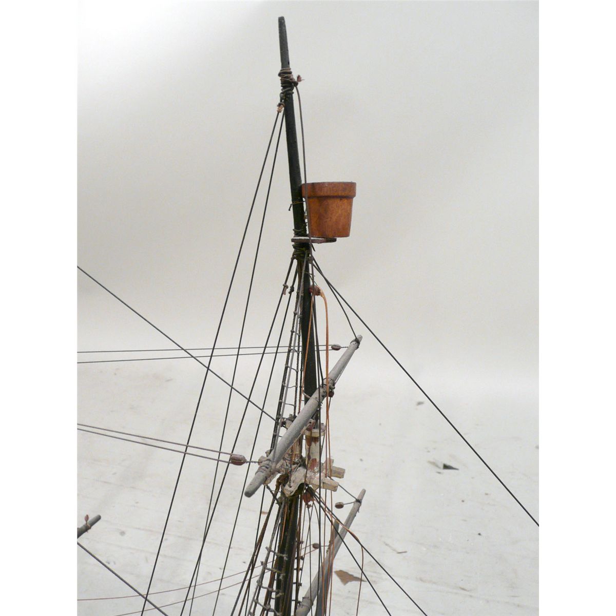 Three Masted Sailing Ship Model, 19th/20th C., N9ENBH