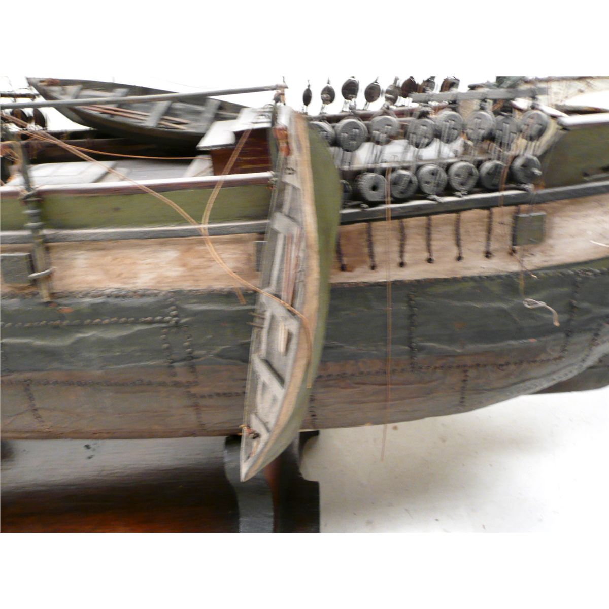 Three Masted Sailing Ship Model, 19th/20th C., N9ENBH