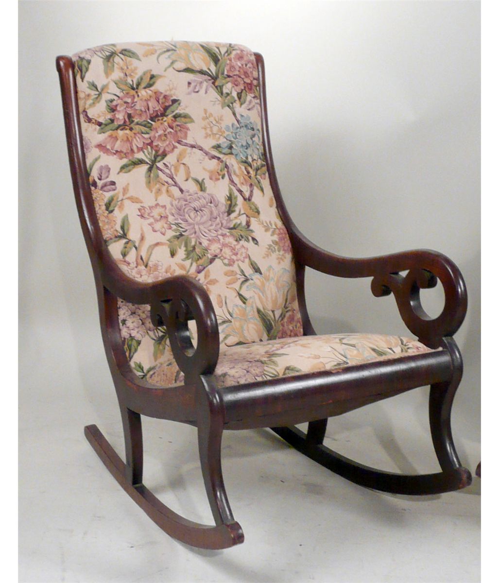 Two Victorian Mahogany Rocking Chairs, American, late 19th C., N9ENBH