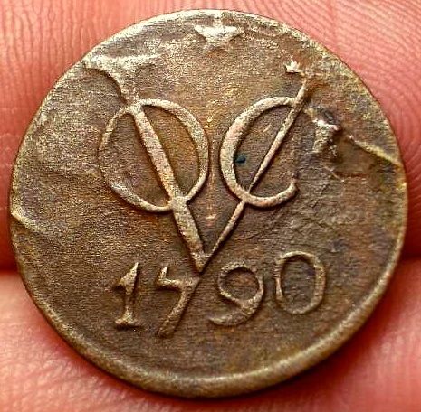 DESIRABLE! 1790 VOC DUTCH PENNY DUIT COIN!