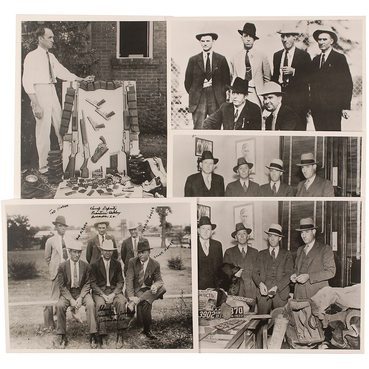 Bonnie and Clyde: Frank Hamer and Posse Photos