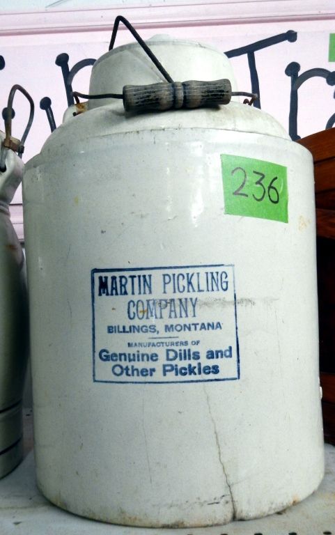 Martin Pickling Company Billings, Montana Crock