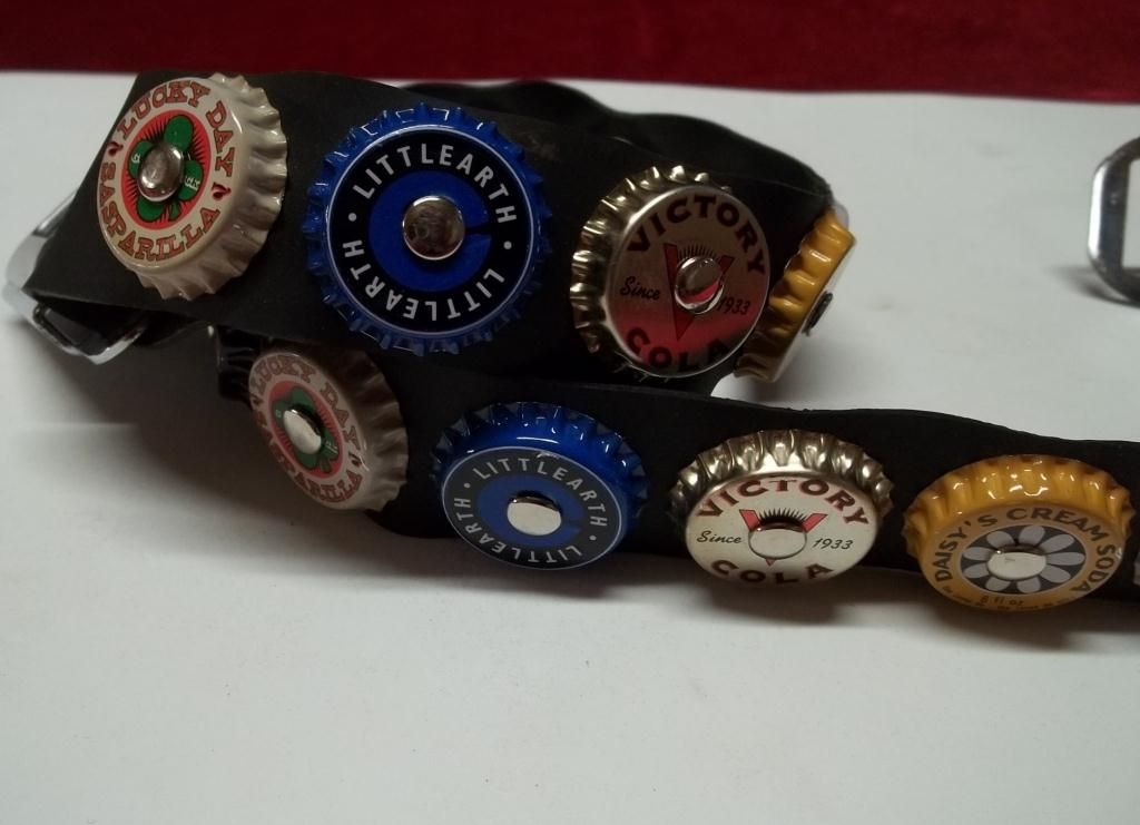 Woman's 30" Little Earth Soda Pop Bottle Cap Belt