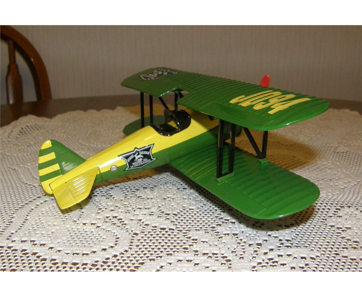 John Deere Vintage Airplane Bank in Box