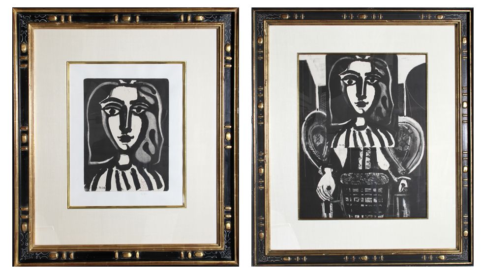 Pablo Picasso, Two Armchair Woman (Francoise Gilot), M. 153 & 154 ...