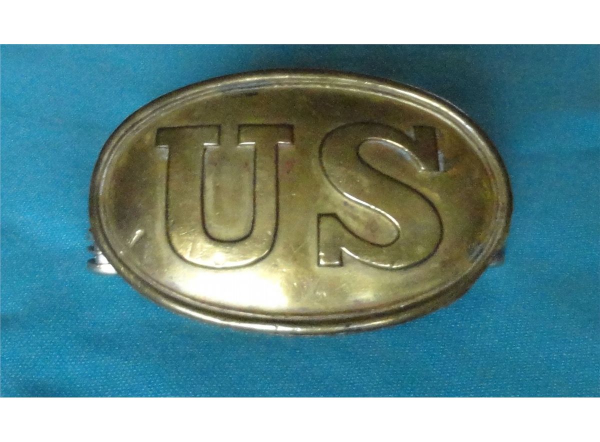 US Civil War belt buckle, brass