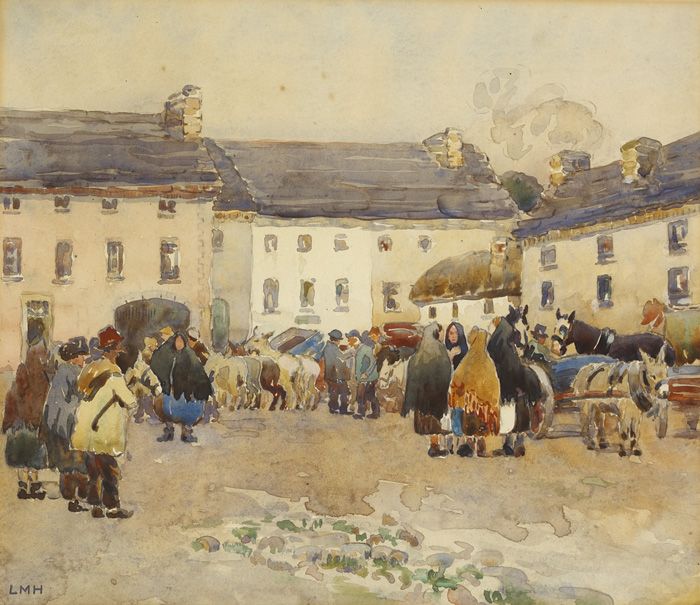 Letitia Marion Hamilton RHA (1878-1964) - THE FAIR, ROUNDSTONE