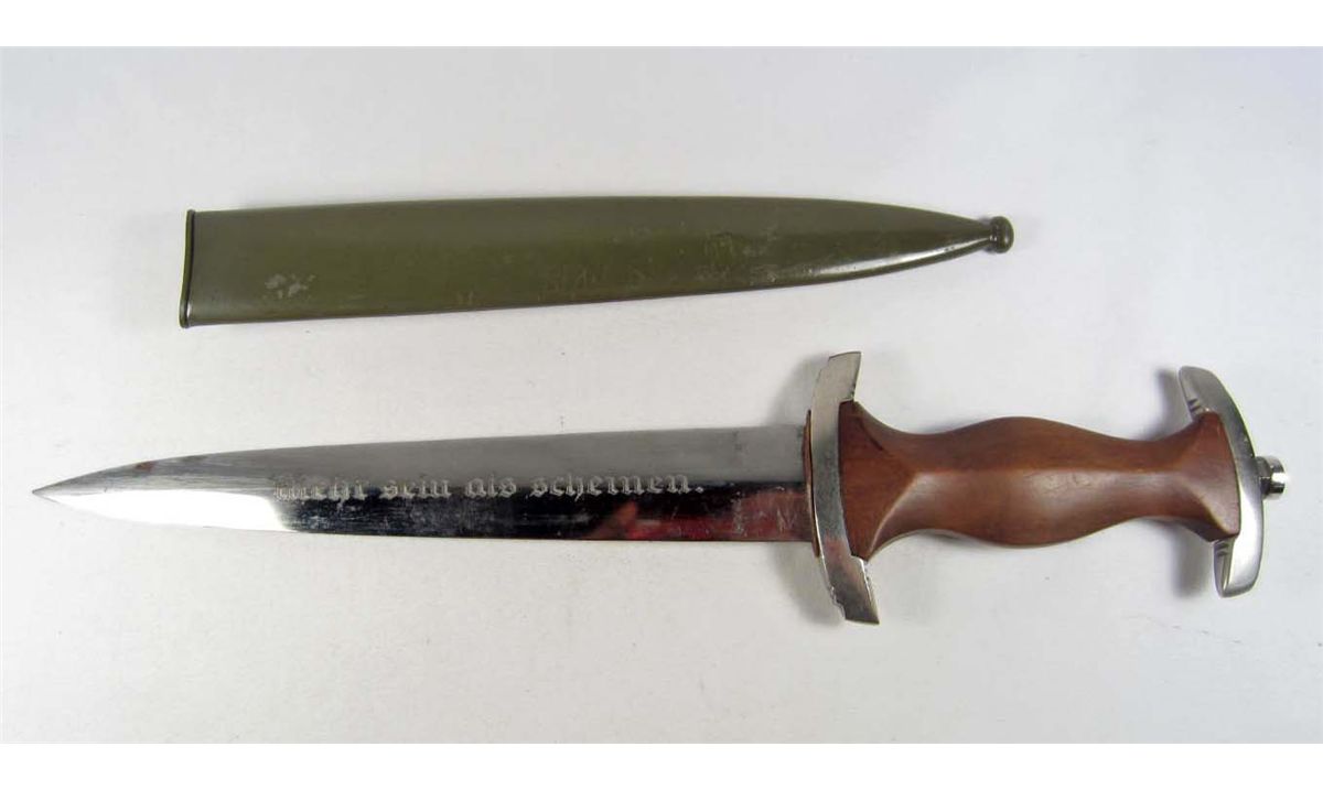 RARE GERMAN NAZI NPEA ENLISTED MANS STUDENT DAGGER W/ SCABBARD