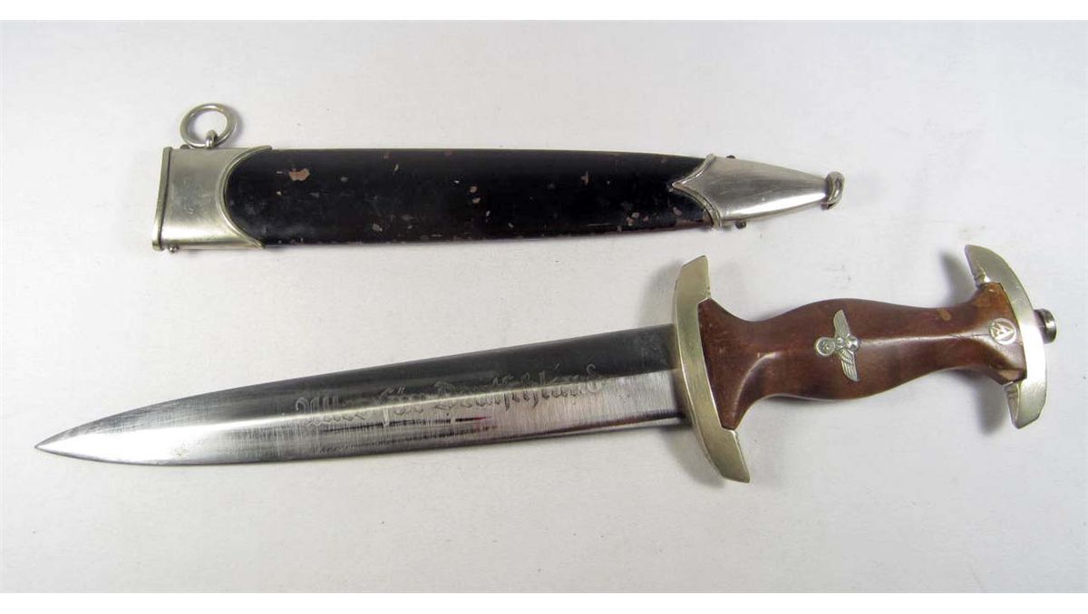 RARE GERMAN NAZI NSKK EM MOTORCYCLE KORPS DAGGER W/ SCABBARD