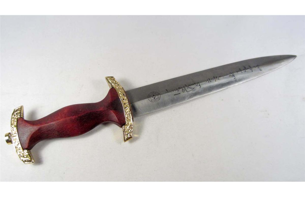 RARE GERMAN NAZI SA BROWN SHIRTS FULL ROHM PRESENTATION DAGGER W/ SCABBARD