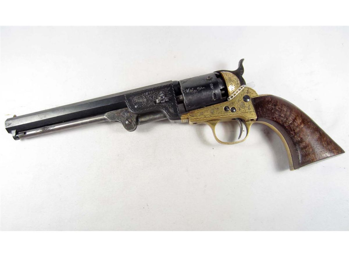 ITALIAN MADE 1851 COLT NAVY BLACK POWDER REVOLVER PISTOL