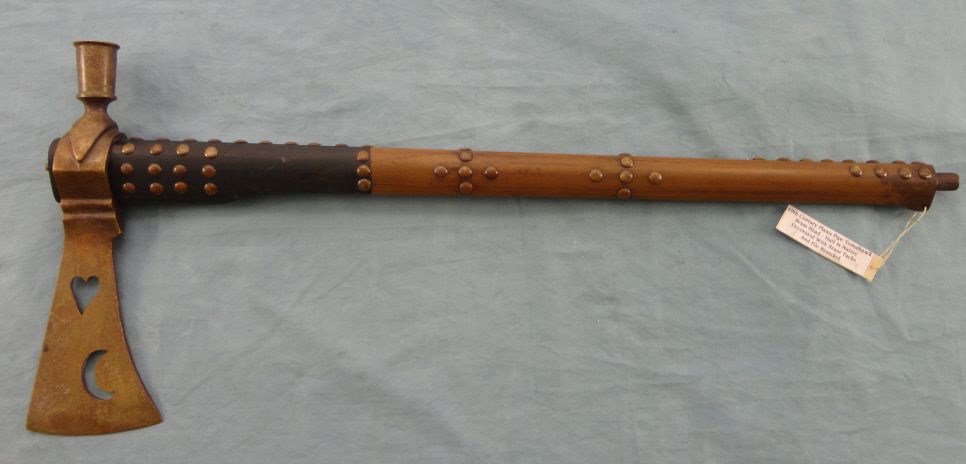 Brass Plains Indian Pipe Tomahawk
