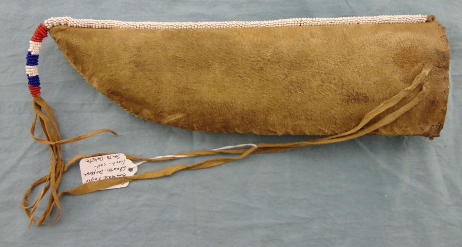 Sioux Beaded Pictorial Knife Sheath
