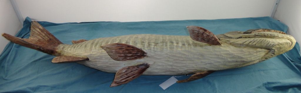 Full Size Chip Carved Wooden Muskie