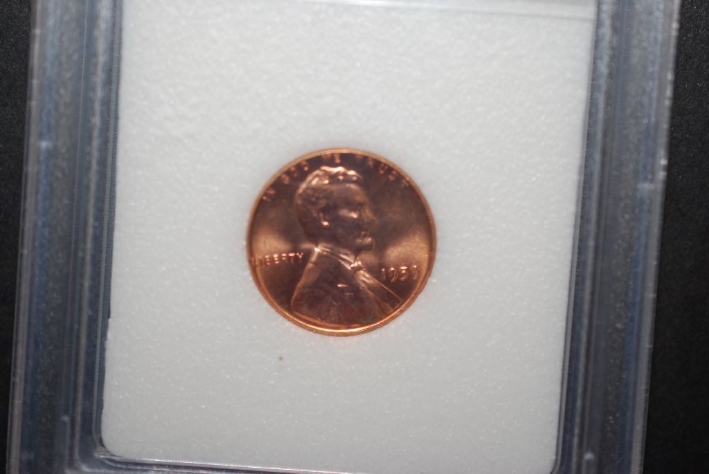 1959-P US Lincoln Penny; INB Graded MS69 Full Red; EST. $3-6