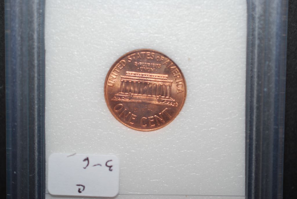 1959-P US Lincoln Penny; INB Graded MS69 Full Red; EST. $3-6