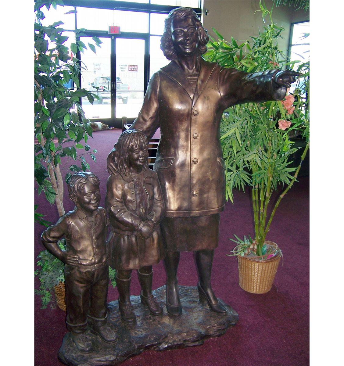 RICK ROWLEY LIFE SIZE MONUMENTIAL BRONZE SCULPTURE 2/2