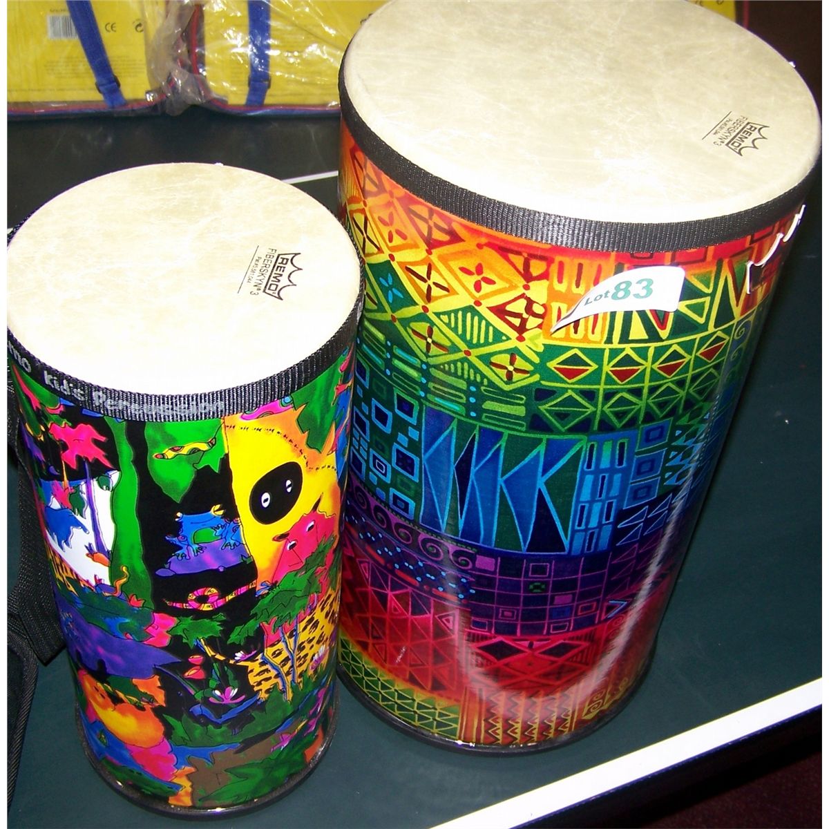 TWO REMO CHILDREN'S PERCUSSION INSTRUMENTS