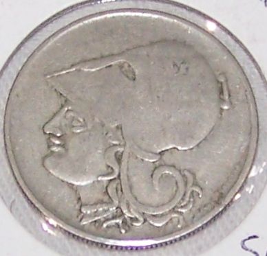 Rare Silver 1926 Greek 2-Drachma Coin
