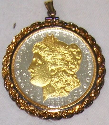 1884-O MORGAN SILVER DOLLAR PENDANT