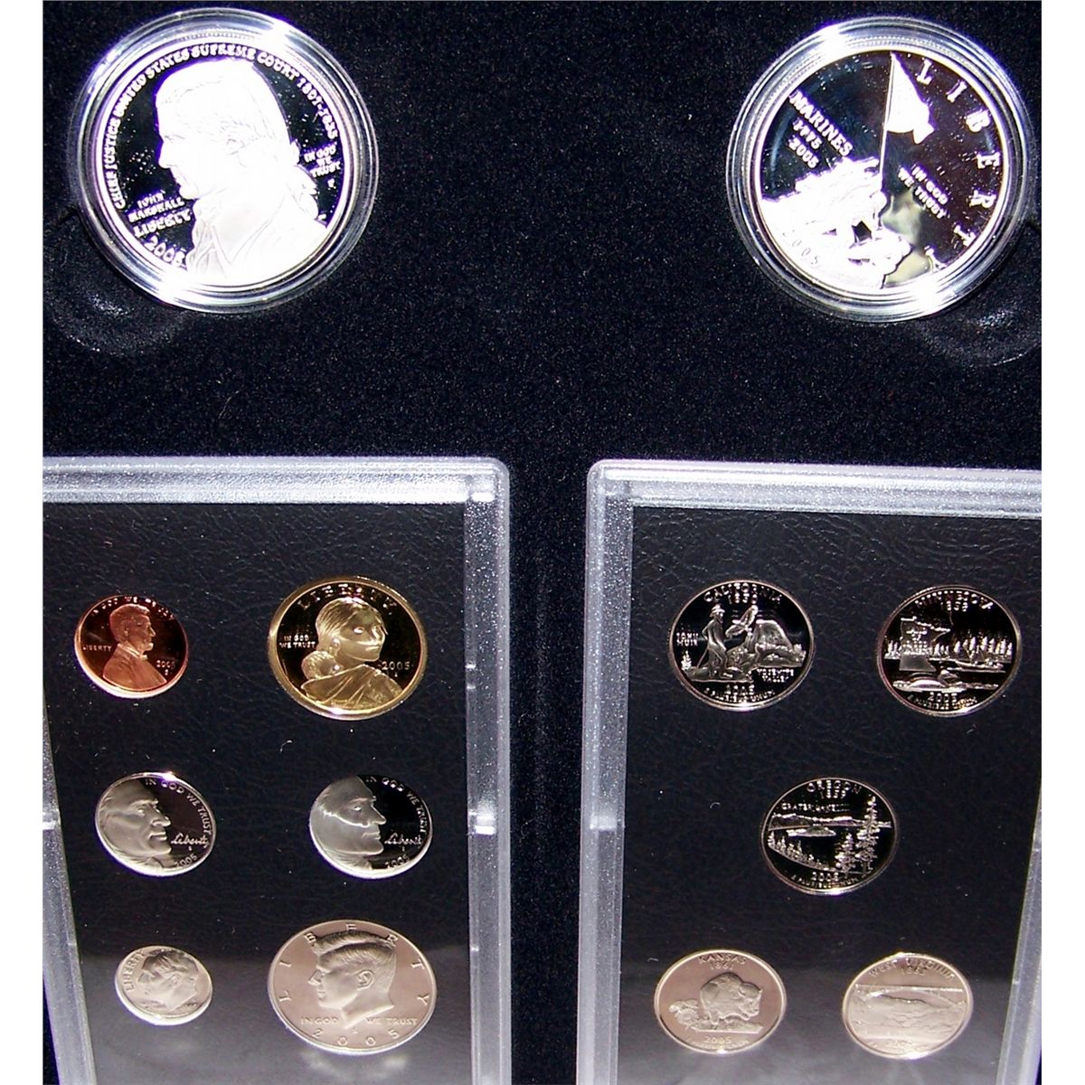 2005 U.S. MINT SILVER AMERICAN LEGACY COLLECTION WITH CERTIFICATE OF ...