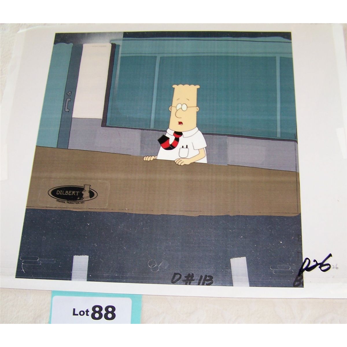"DILBERT" ORIGINAL ANIMATION PRODUCTION CEL