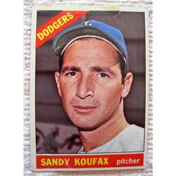 1966 Topps #100 Sandy Koufax Baseball Card