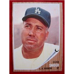 1962 Topps #500 Duke Snider Baseball Card