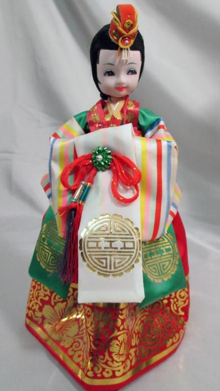 Stick Puppet And Japanese Geisha Doll