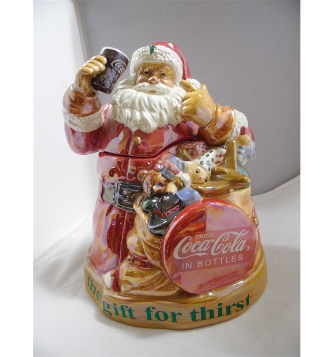 Coca - Cola Company Collectable Ceramic Cookie Jar - 10 in. tall - Gift ...