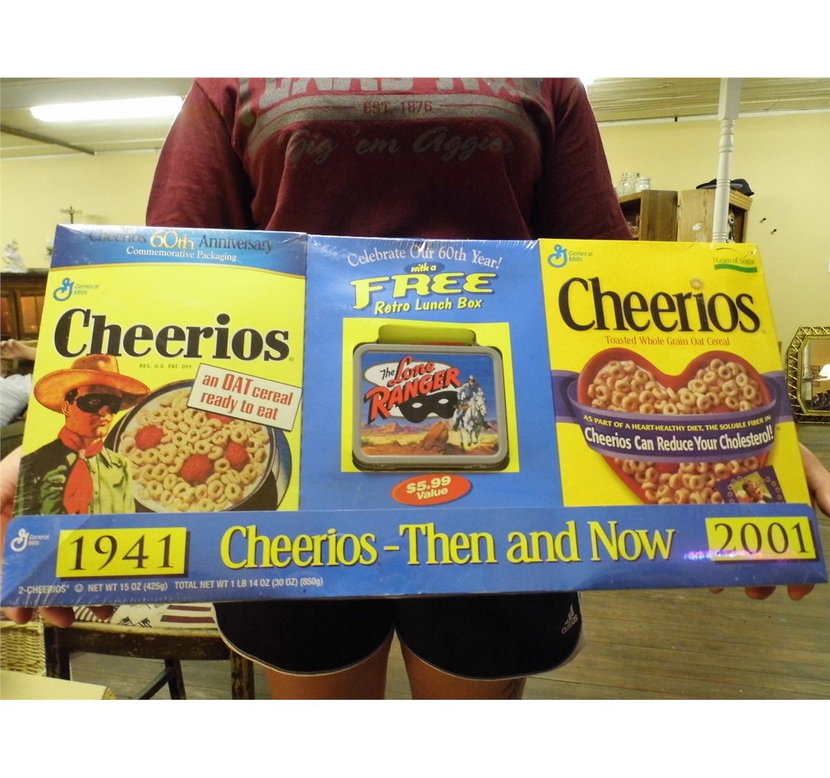 60th Anniversary Cheerios - Then and Now - 1941/2001 w/ Retro Lone ...