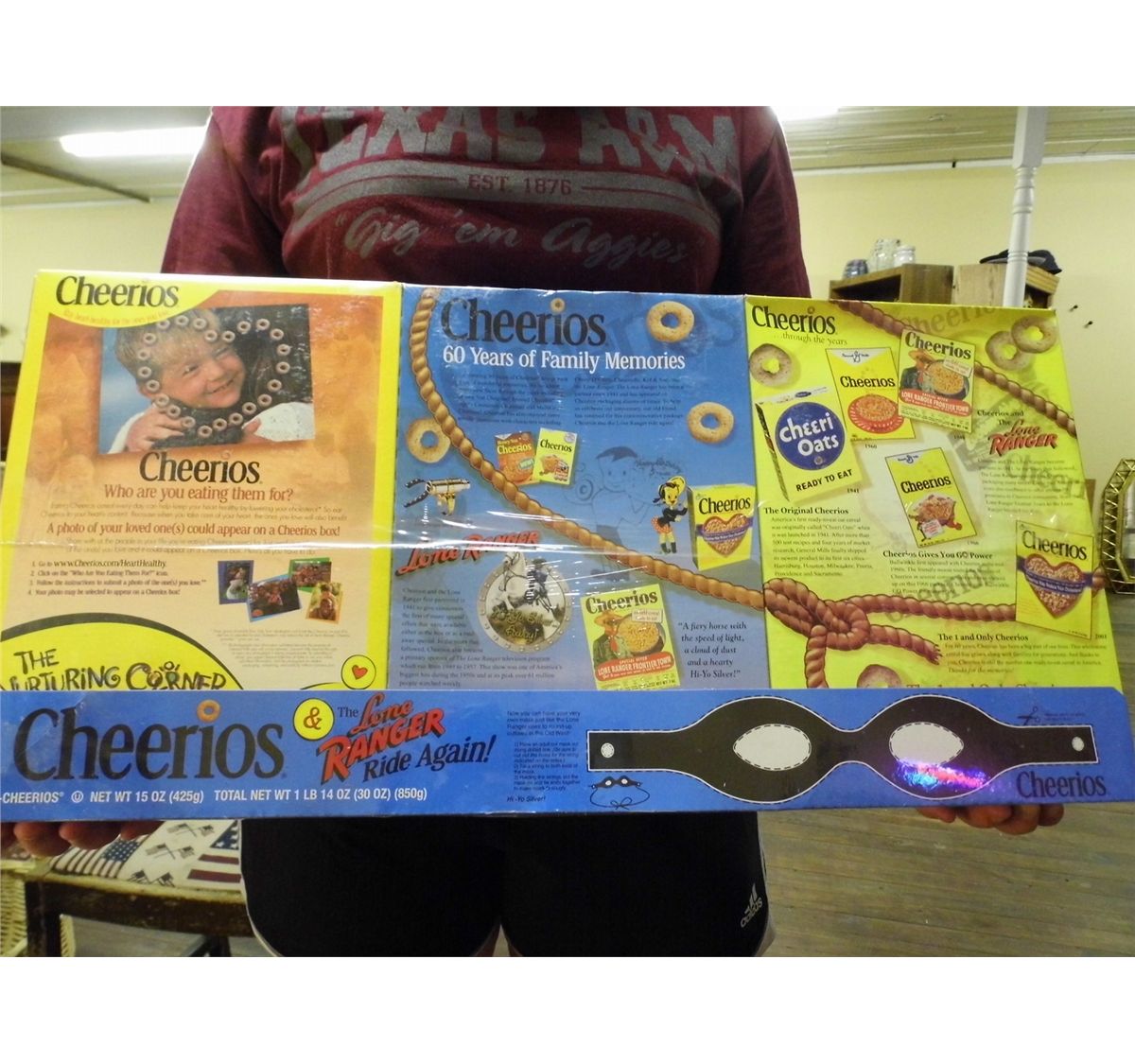 60th Anniversary Cheerios - Then and Now - 1941/2001 w/ Retro Lone ...