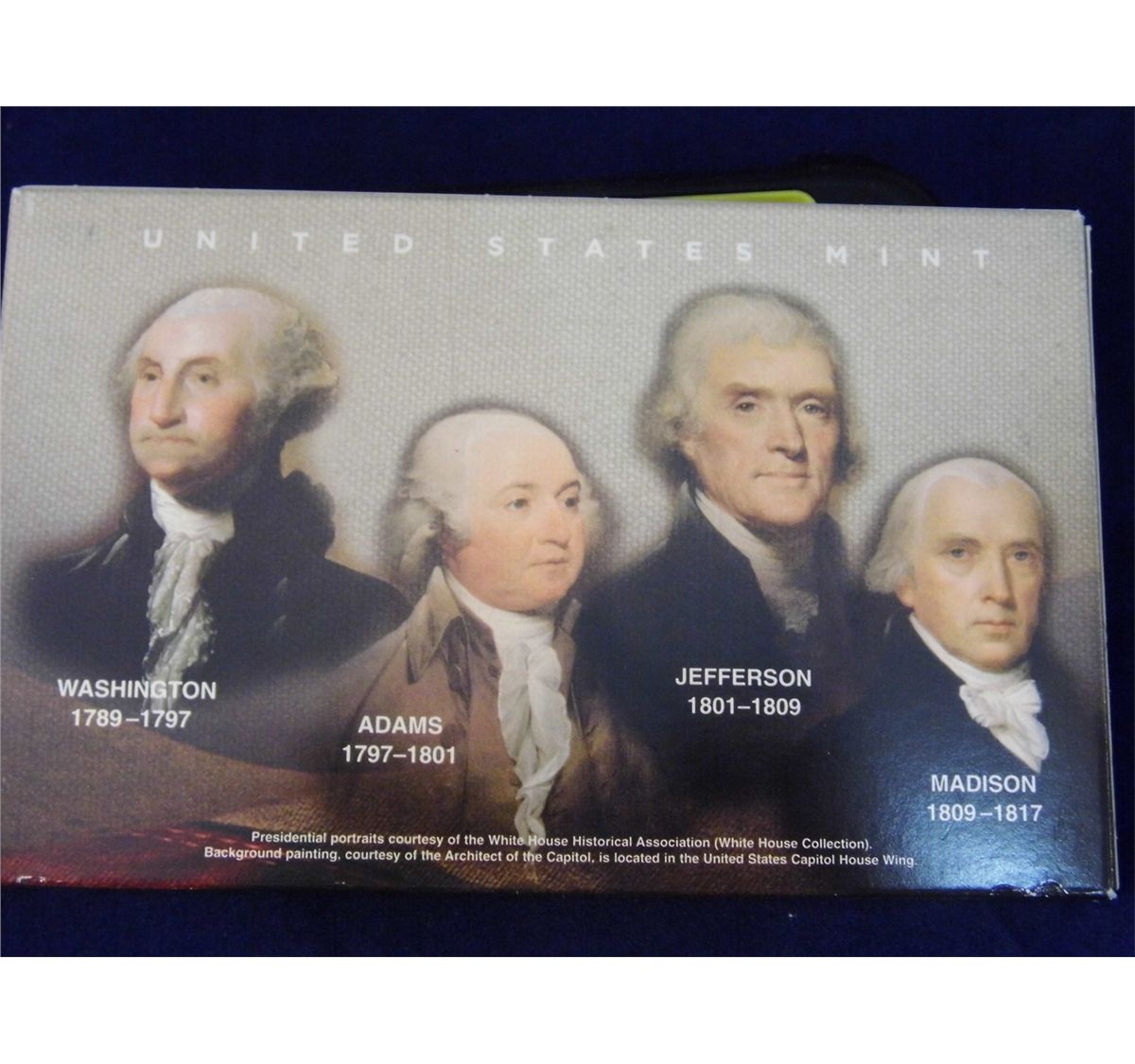 2007 US Mint Proof Set - 10 of 14 proof coins & Presidential $1 Coin ...