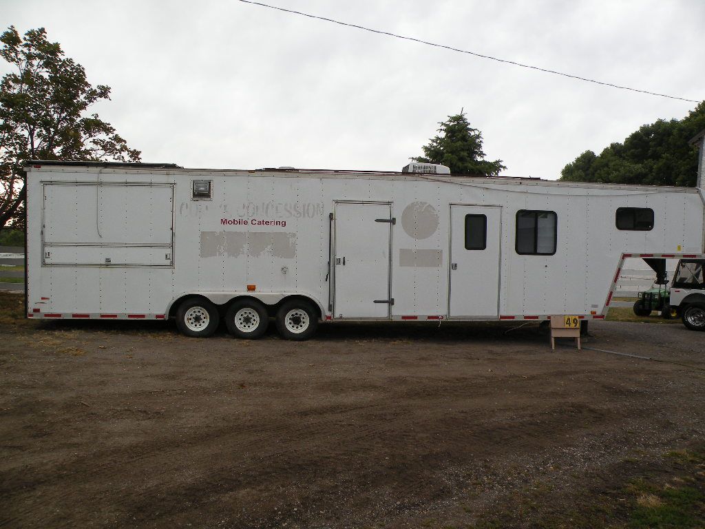 2008 Homemade Concession trailer 33ft body +7ft over hitch, 99" wide, 3 ...