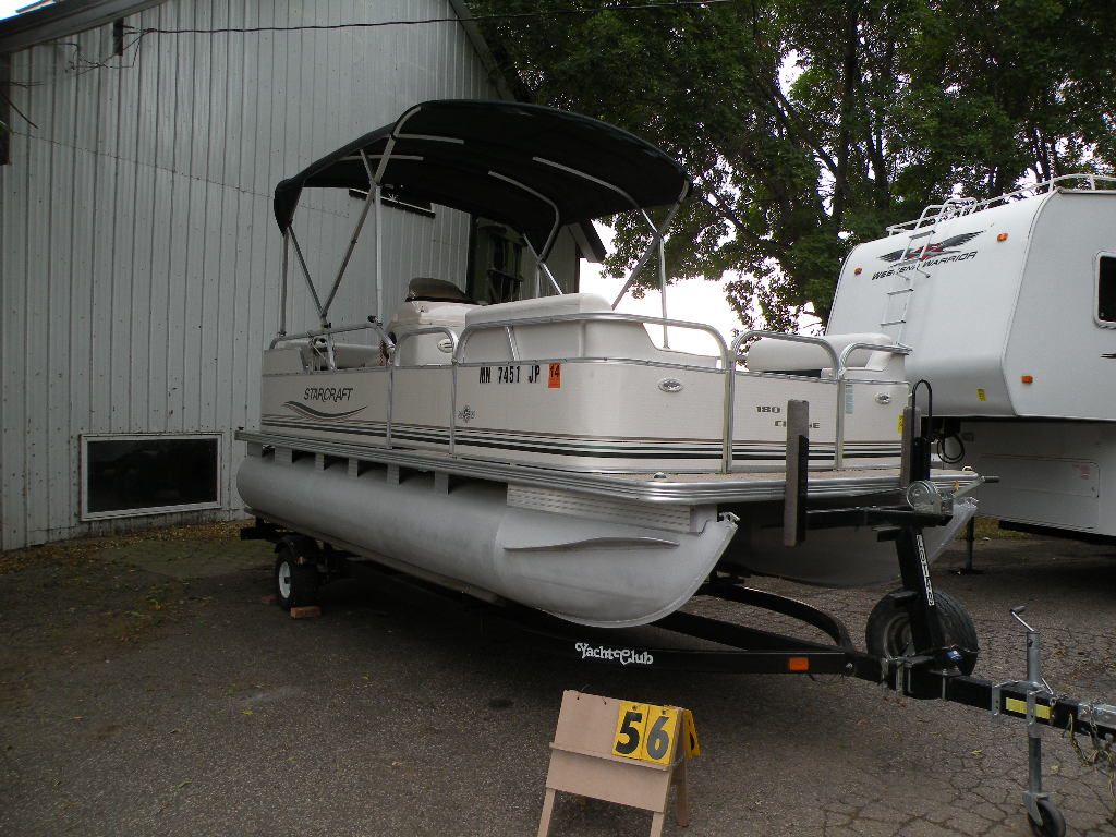 2003 Starcraft 18ft pontoon w/ 40hp Mercury 4 stroke, fuel injected ...