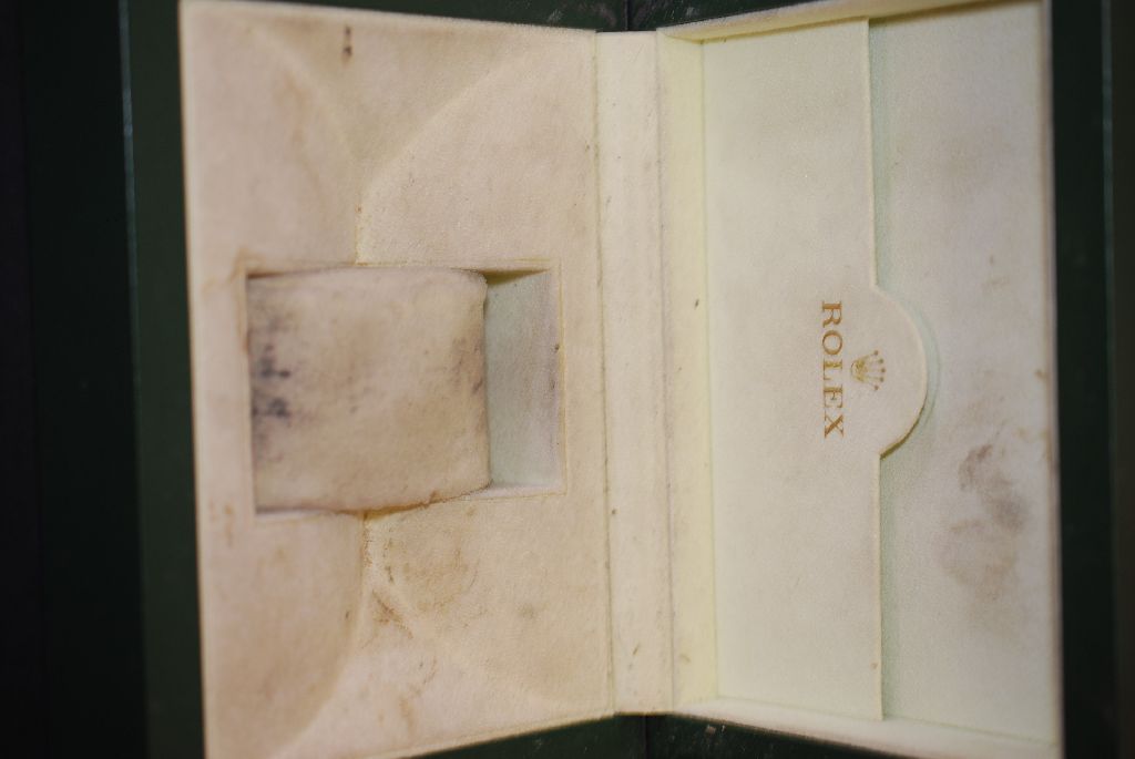 Green Men's Rolex Box; EMPTY; EST. $200-250