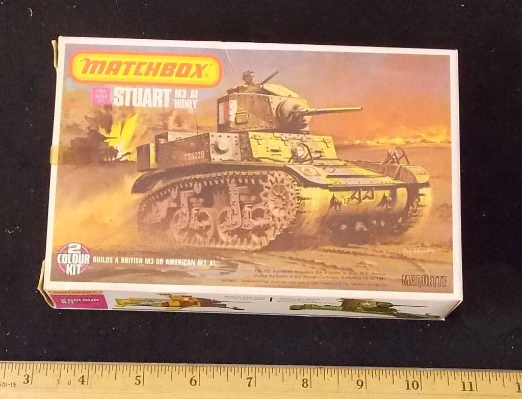 Matchbox - 1/76 M3-A1 Stuart "Honey" Tank Model Ki Scale Model Figures ...