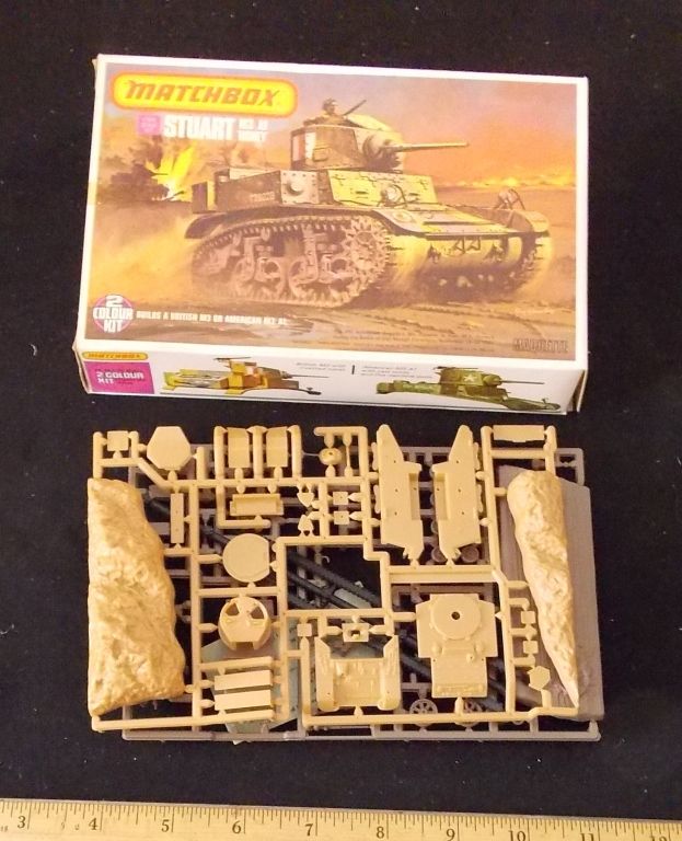 Matchbox - 1/76 M3-A1 Stuart "Honey" Tank Model Ki Scale Model Figures ...