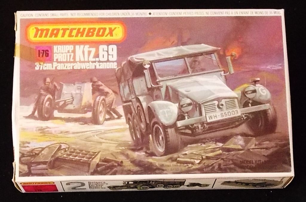 Matchbox - 1/76 Kfz. 69 Krupp Protz 3.7 Panzerabwe Scale Model Figures ...