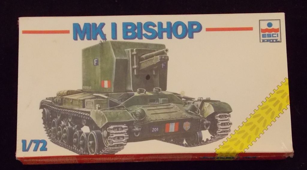 ESCI ERTL - 1/72 Scale British Mk 1 Bishop Tank Mi Unbuilt Model Kit in ...