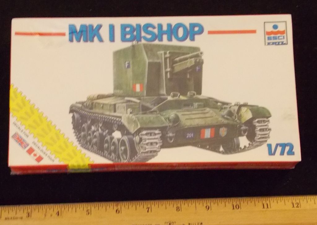 ESCI ERTL - 1/72 Scale British Mk 1 Bishop Tank Mi Unbuilt Model Kit in ...