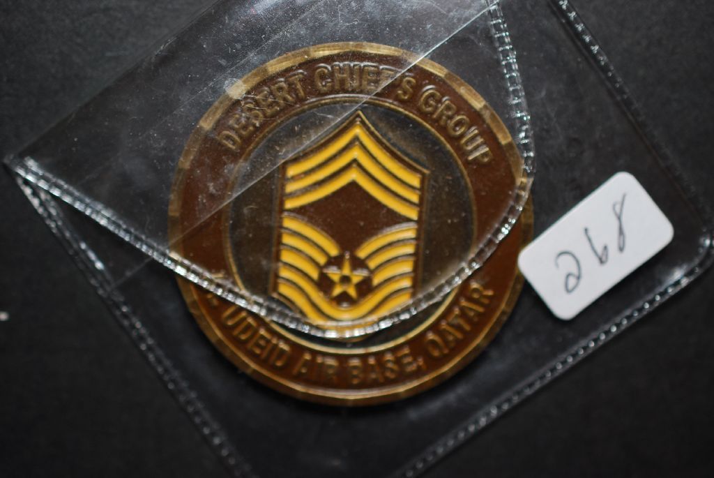 Al Udeid Air Base Qatar Desert Chief's Group Military Challenge Coin ...