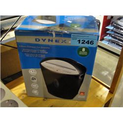 Dynex 8 sheet diamond cut paper shredder
