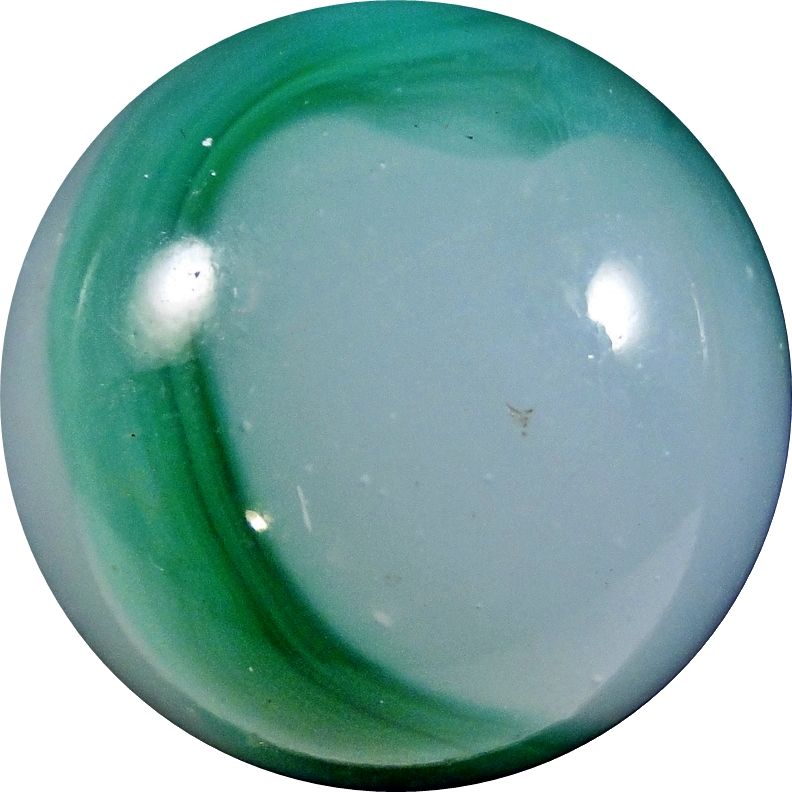 Marbles: Lot #75. Akro Agate Company, Ace Corkscrew. 31/32". Mint- 9.0.