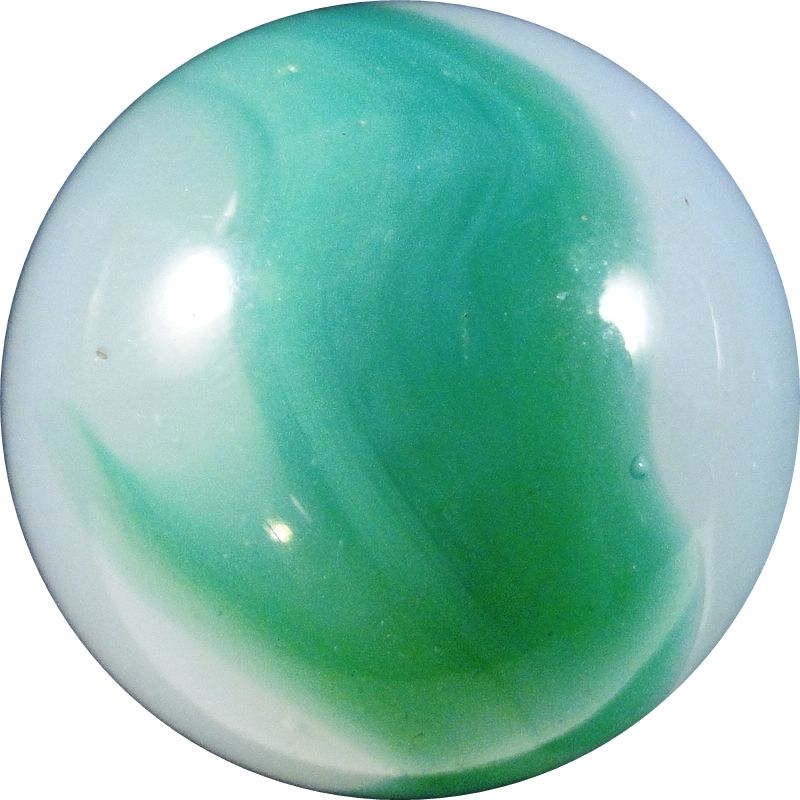 Marbles: Lot #75. Akro Agate Company, Ace Corkscrew. 31/32". Mint- 9.0.