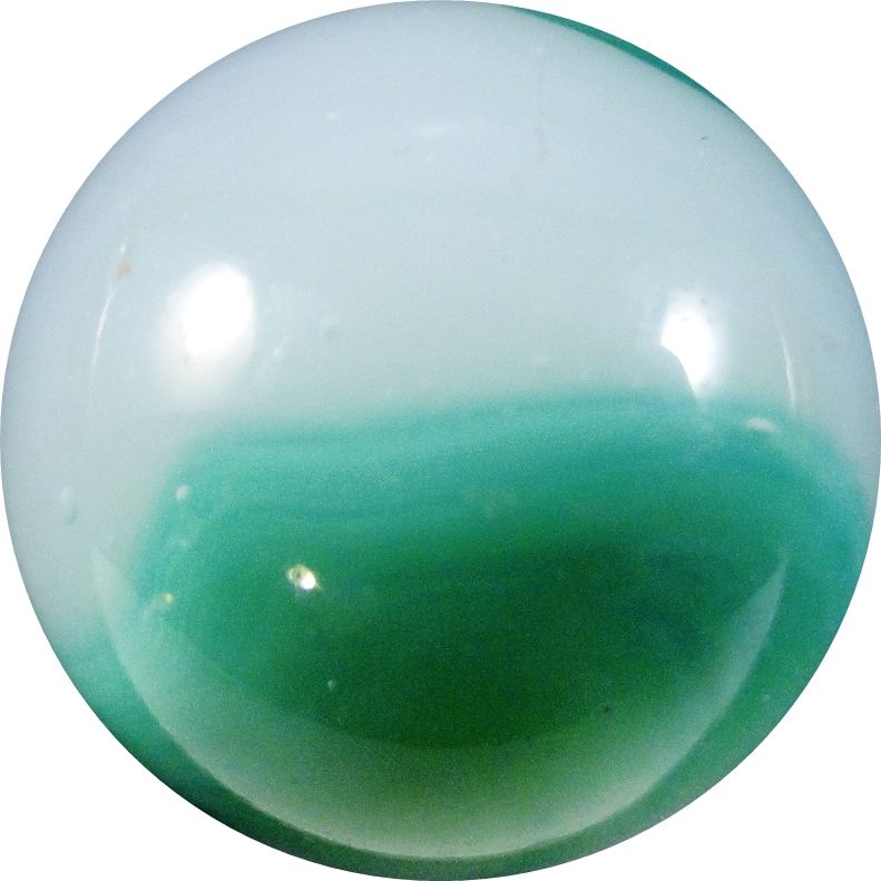 Marbles: Lot #75. Akro Agate Company, Ace Corkscrew. 31/32". Mint- 9.0.