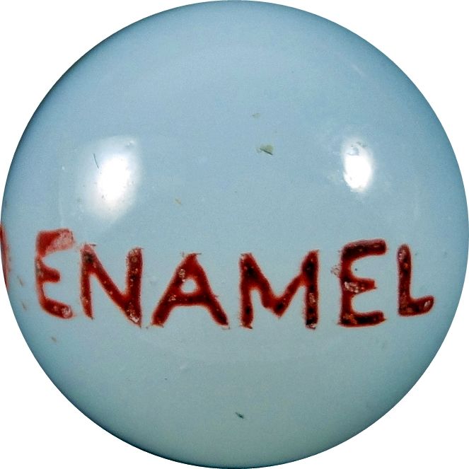 Marbles: Lot #88. Akro Agate Company. Advertising Marble. 21/32". Mint 9.9.