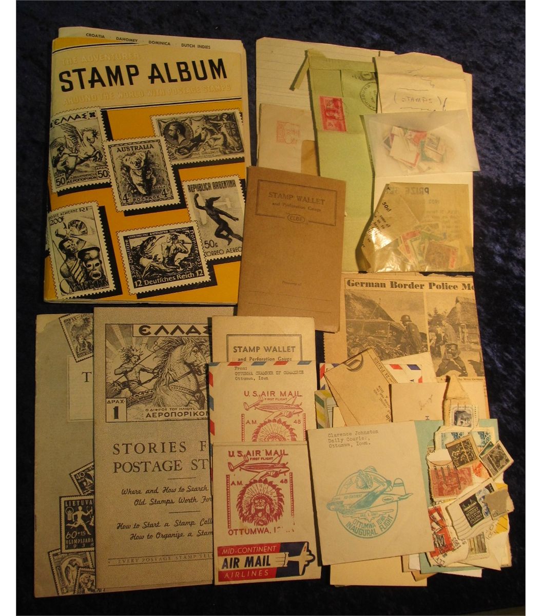 328. Old Stamp Album With Used Stamps & Covers.