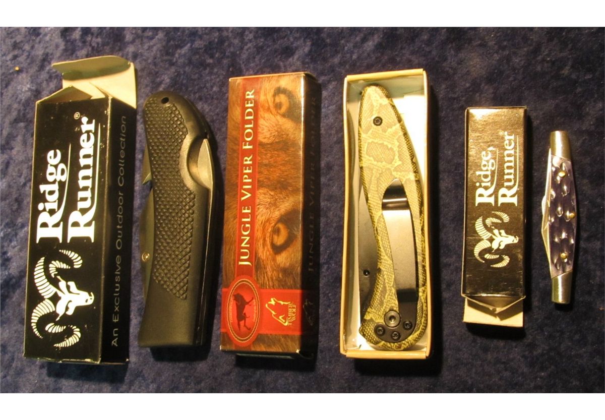 700. Jungle Viper Folder, Ridge Runner Skinner & Ridge Runner Folder.