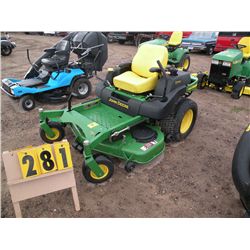 John Deere Z737 w/54" deck, 23hp, zero-turn TC0737A030412